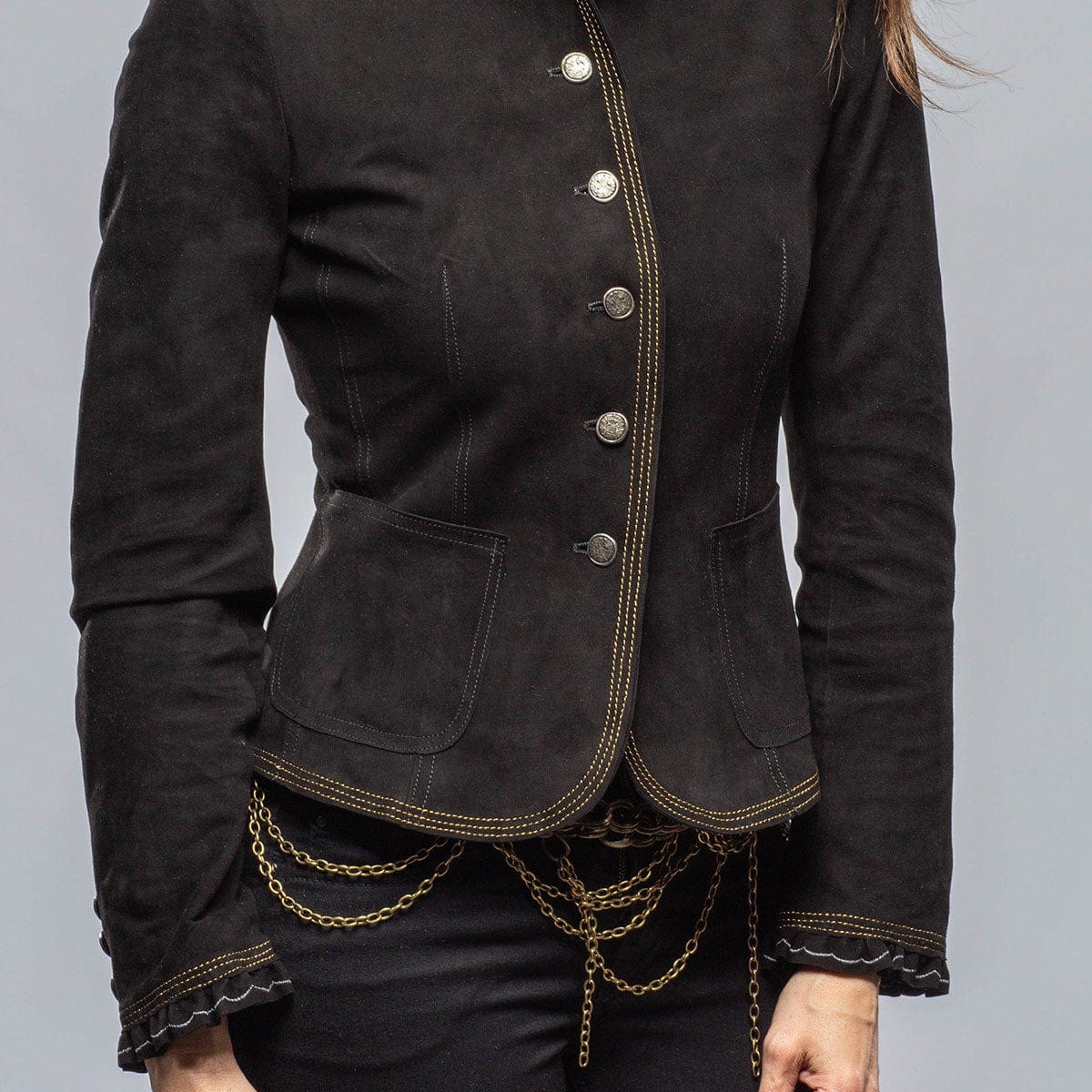 Artico Bustle Back Suede Jacket – AXEL'S