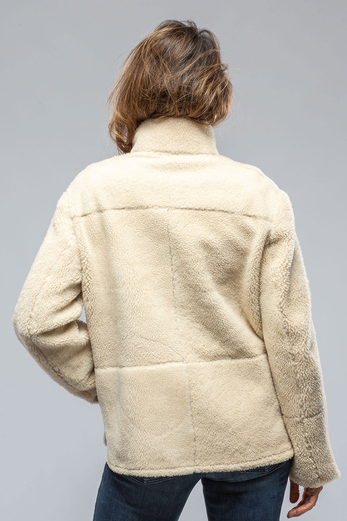 Artico Keli Reversible Burnished Leather & Curly Lamb Shearling Jkt ...