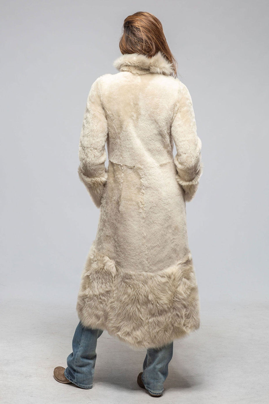 Artico Wild Reversible Long Shearling In Icy Tundra – AXEL'S