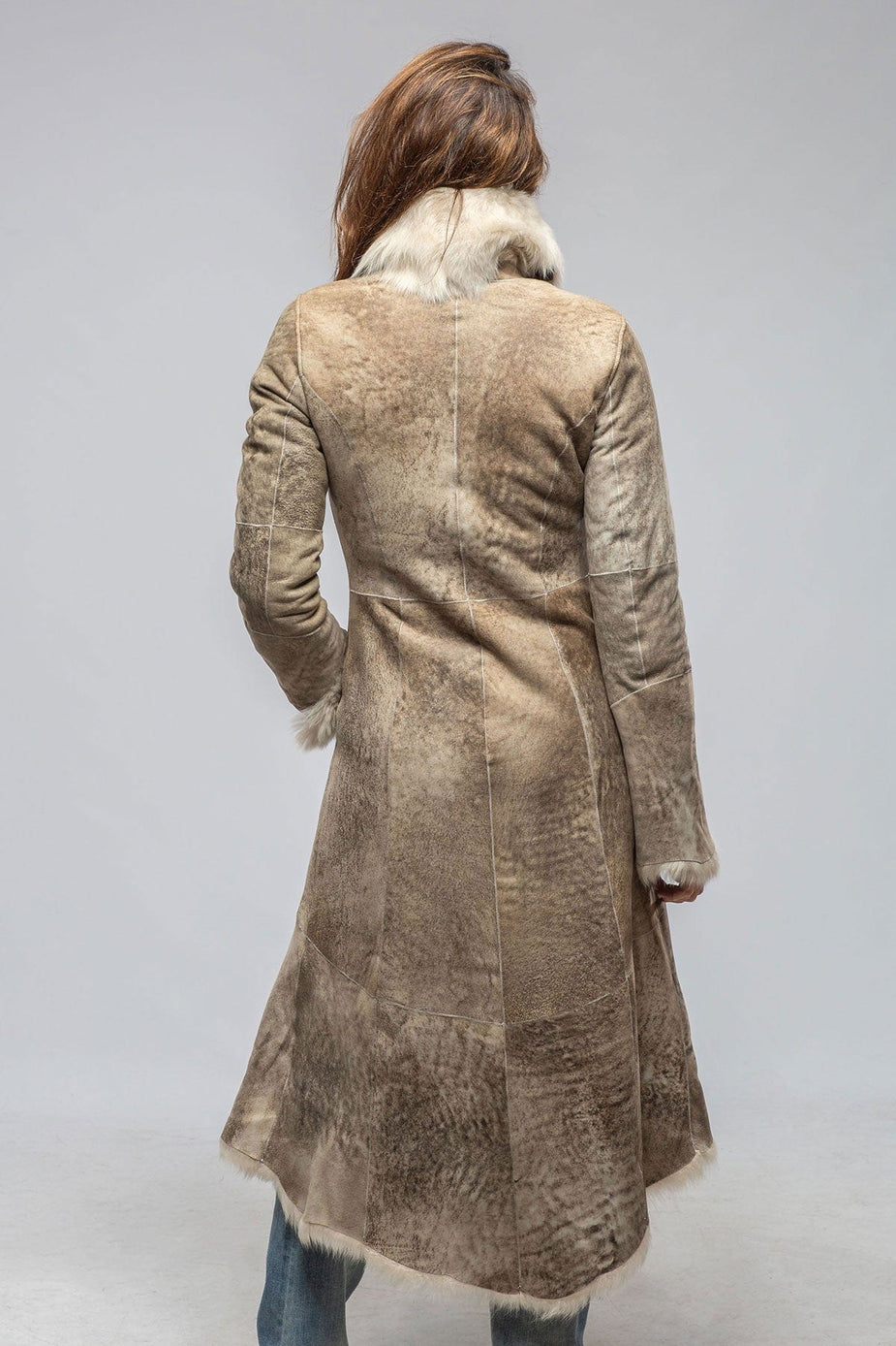 Artico Wild Reversible Long Shearling In Icy Tundra – AXEL'S