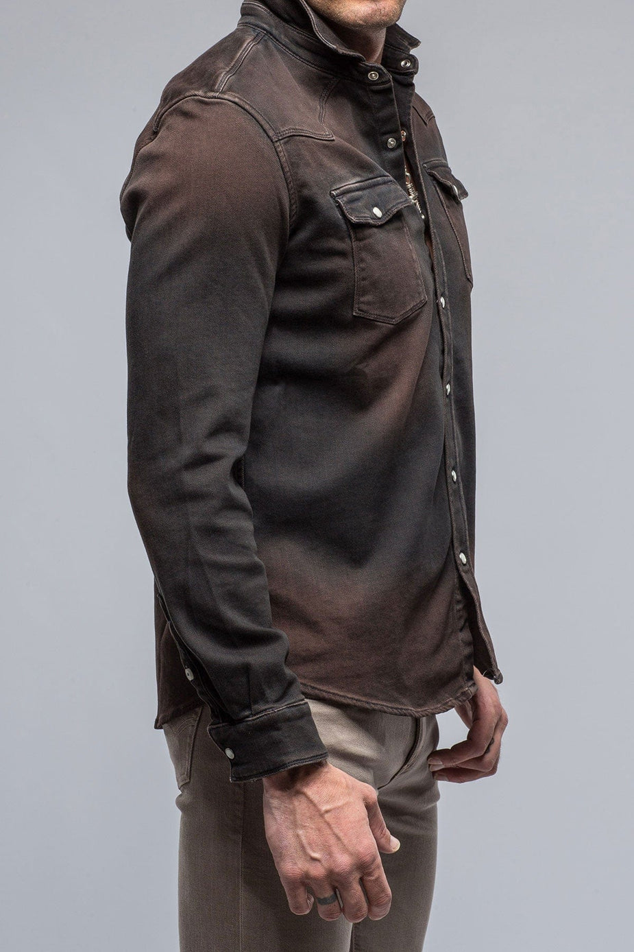 Axel's Roper Western Snap Shirt In Wenge – AXEL'S