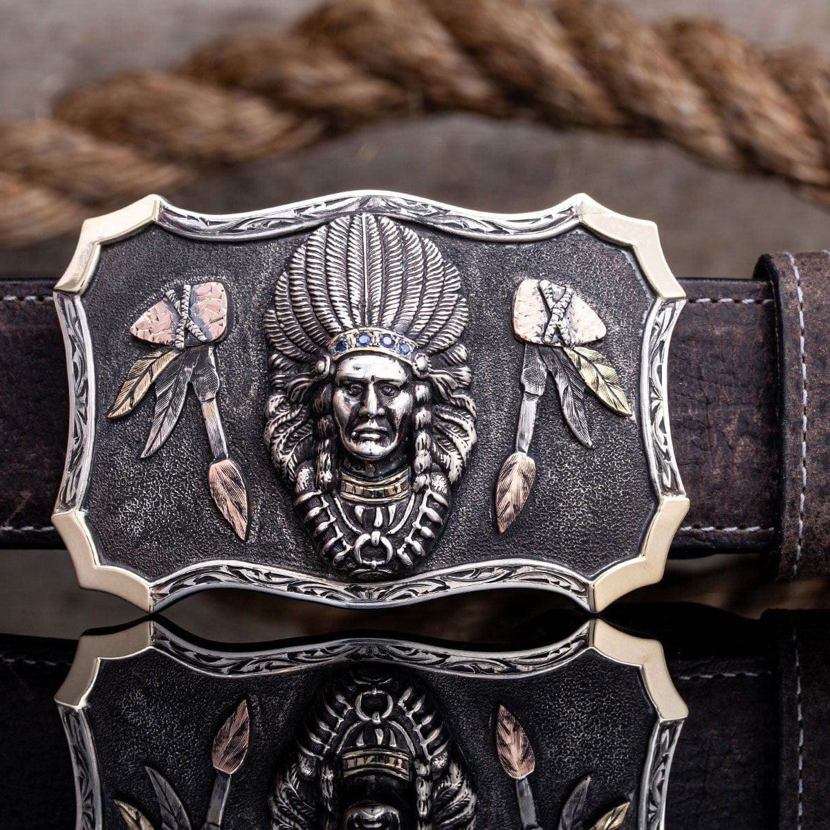 Heraldic Ute 14k Trophy Buckle – AXEL'S