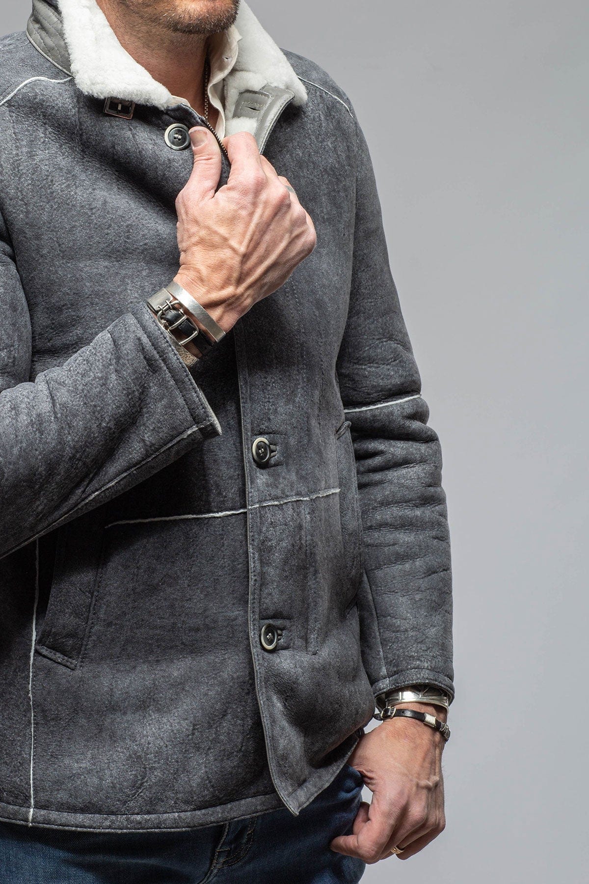 Men's Shearling Coats, Jackets, & Vests | Axel's – AXEL'S