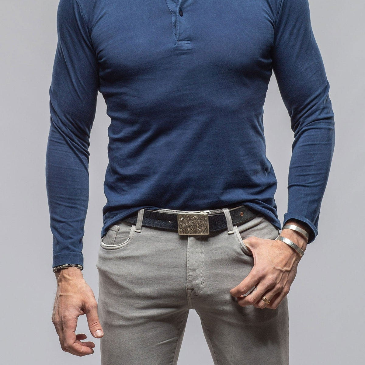 Georg Roth Newport Cotton Polo In Indigo – AXEL'S