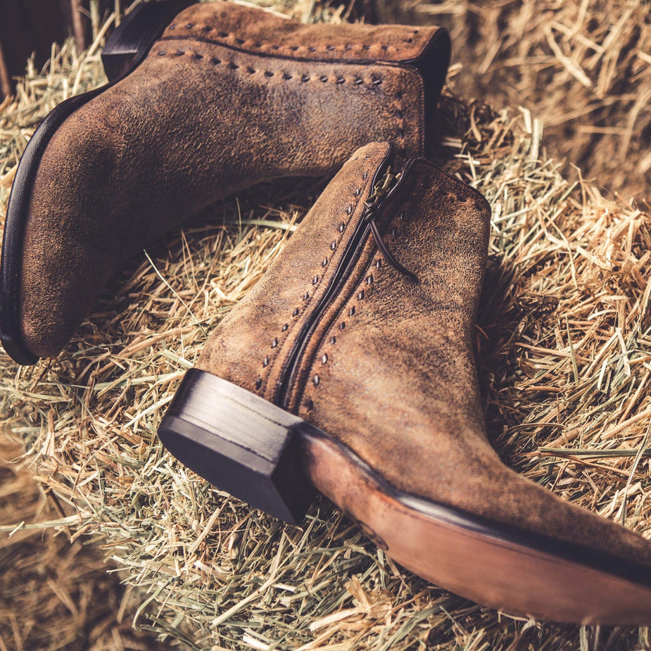 Stallion Boots Goat Suede Zorro II – AXEL'S