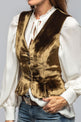 T.Ba Tiana Velvet Vest In Khaki – AXEL'S