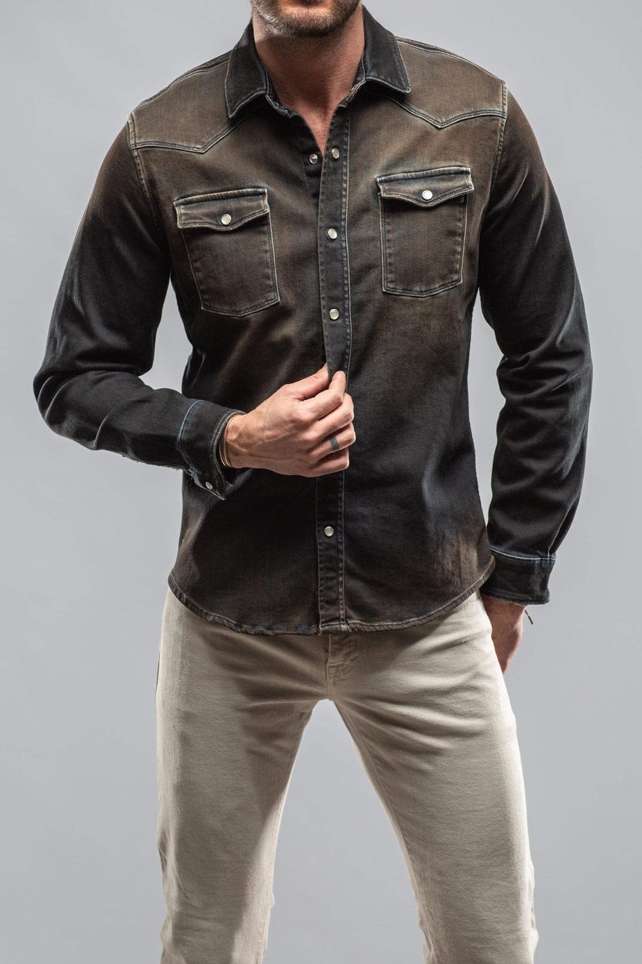 Axel's Premium Denim Snap Shirts – AXEL'S