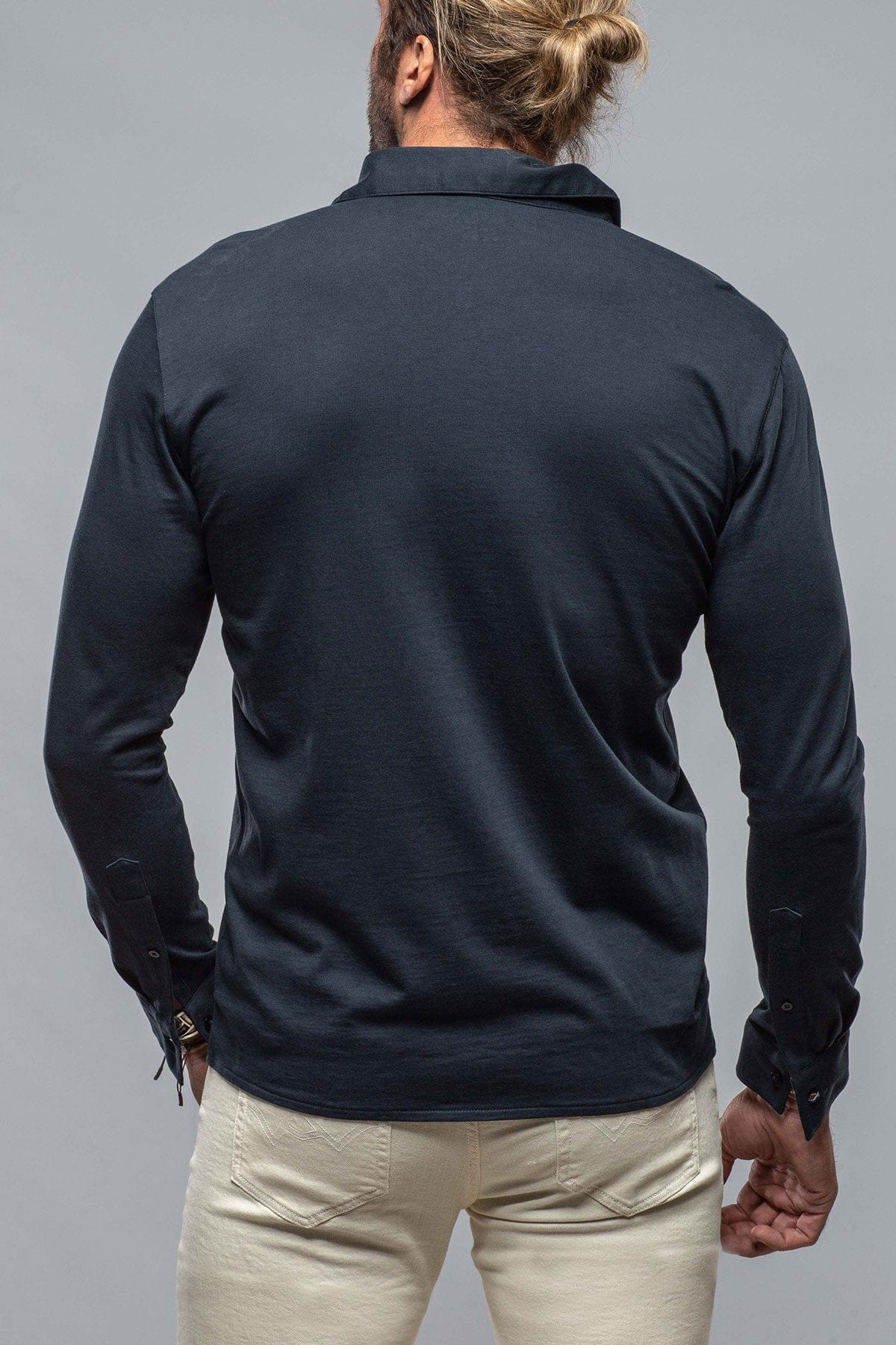 Georg Roth Cambria Button Up Polo in Navy – AXEL'S