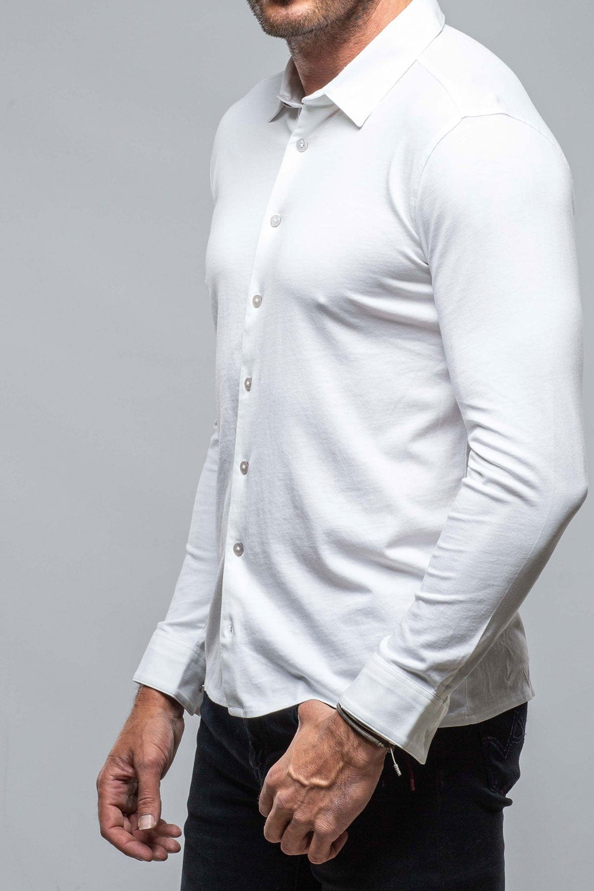 Georg Roth Cambria Button Up Polo in White – AXEL'S