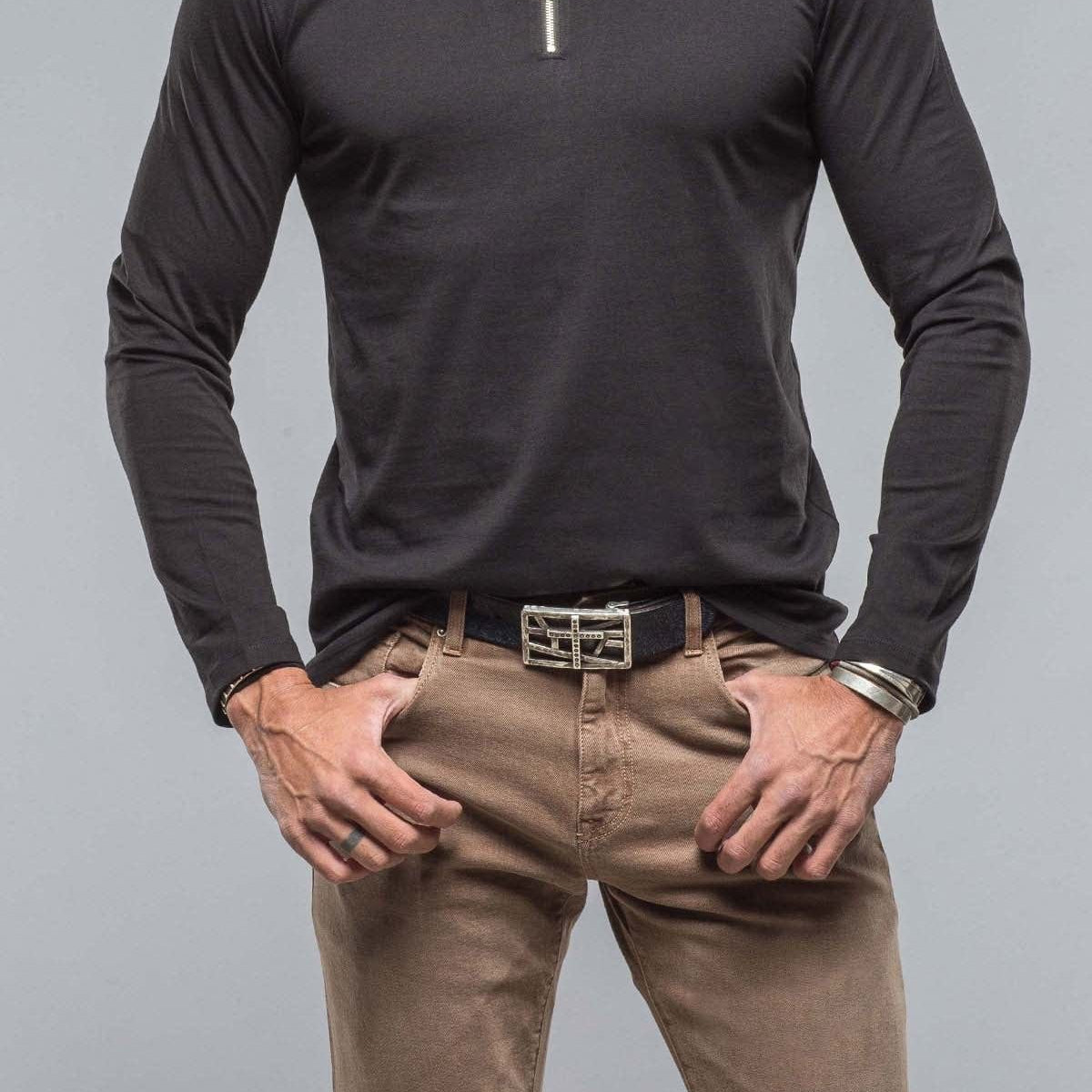 Georg Roth Modesto Luxe Pima Cotton Zip in Black – AXEL'S